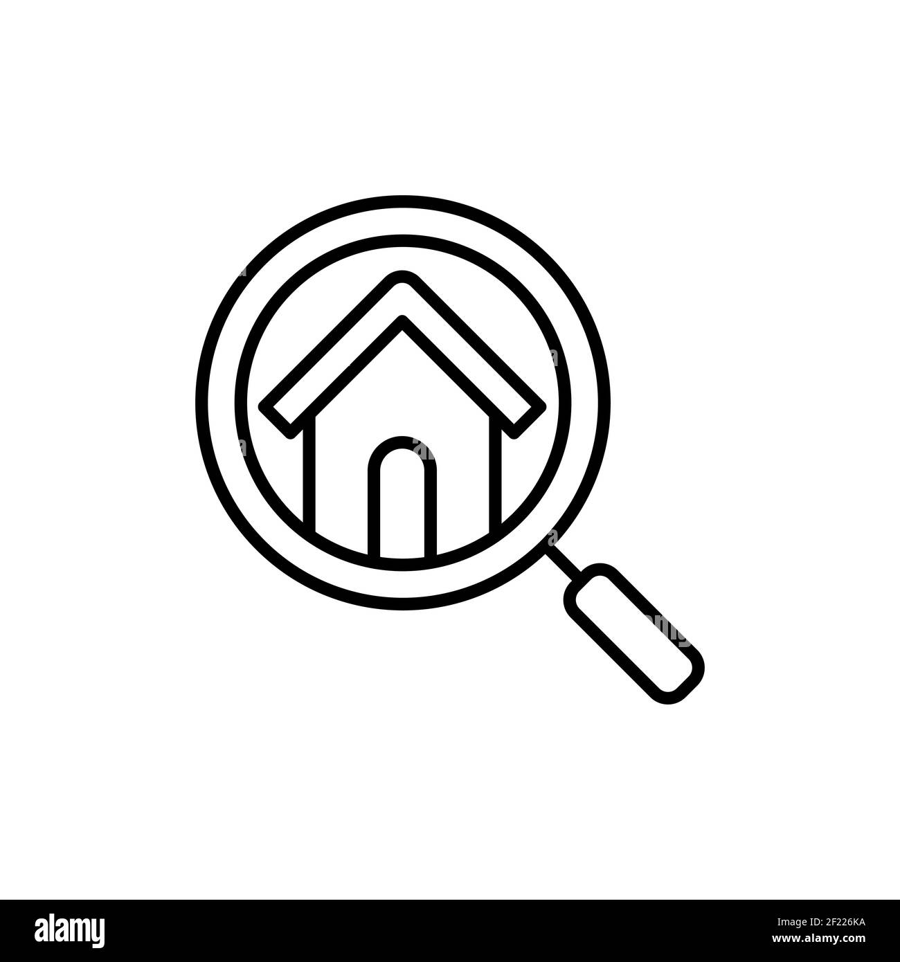 Home Search Logo icon vector design illustration. House Search logo ...