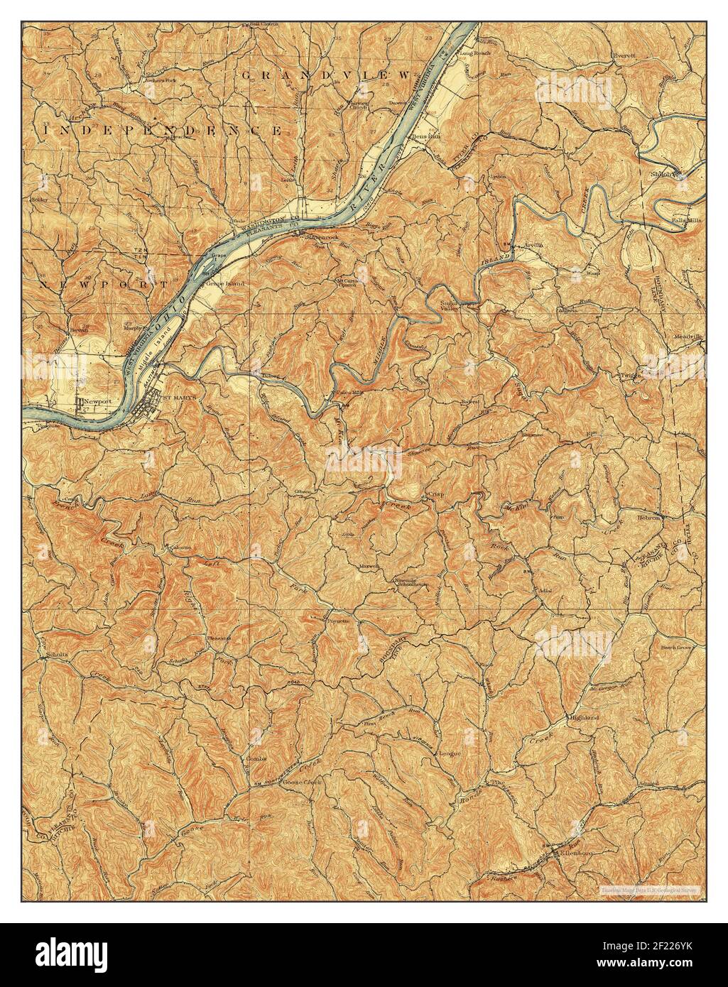 Map of st marys virginia hi-res stock photography and images - Alamy