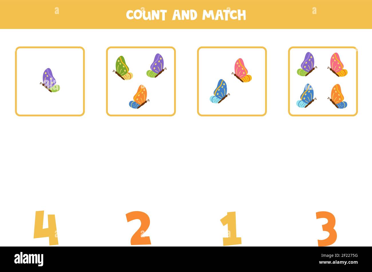 Counting butterflies Stock Vector Images - Alamy