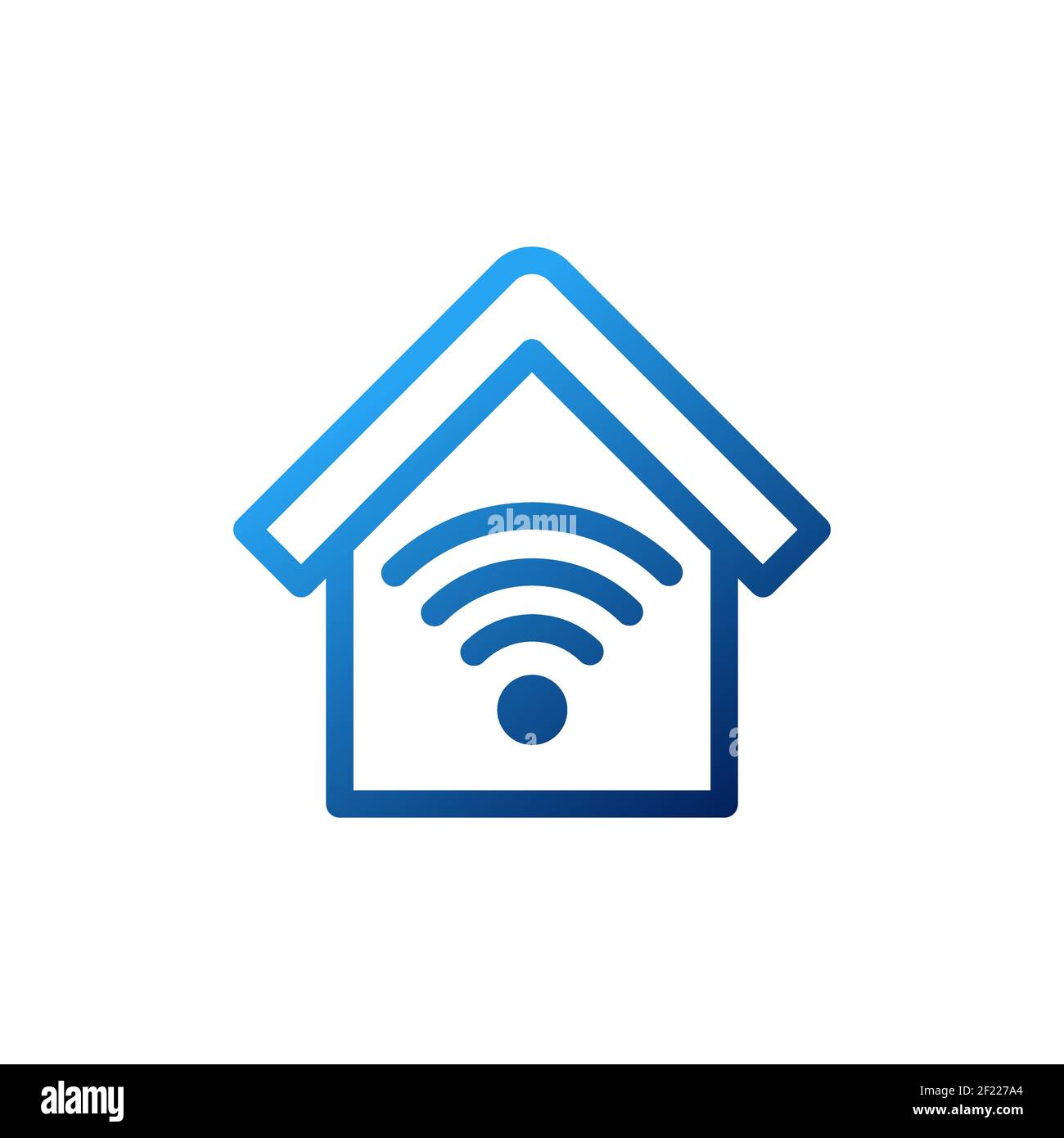Smart Home Connection Icon Logo Vector design illustration. Smart home ...