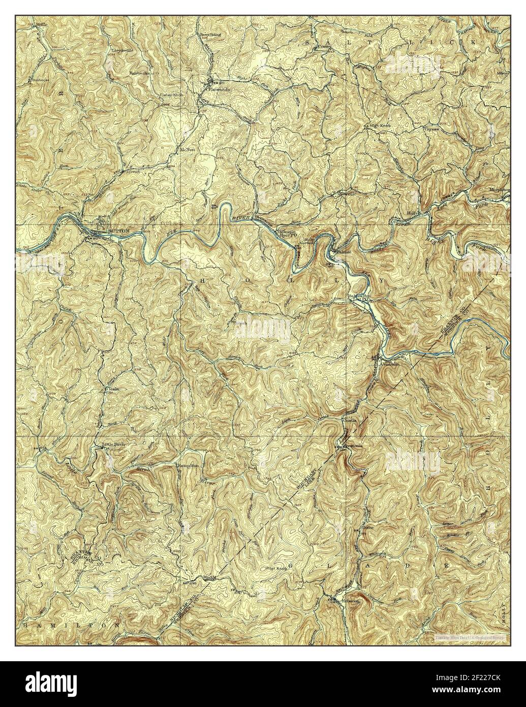 Sutton virginia map hi-res stock photography and images - Alamy
