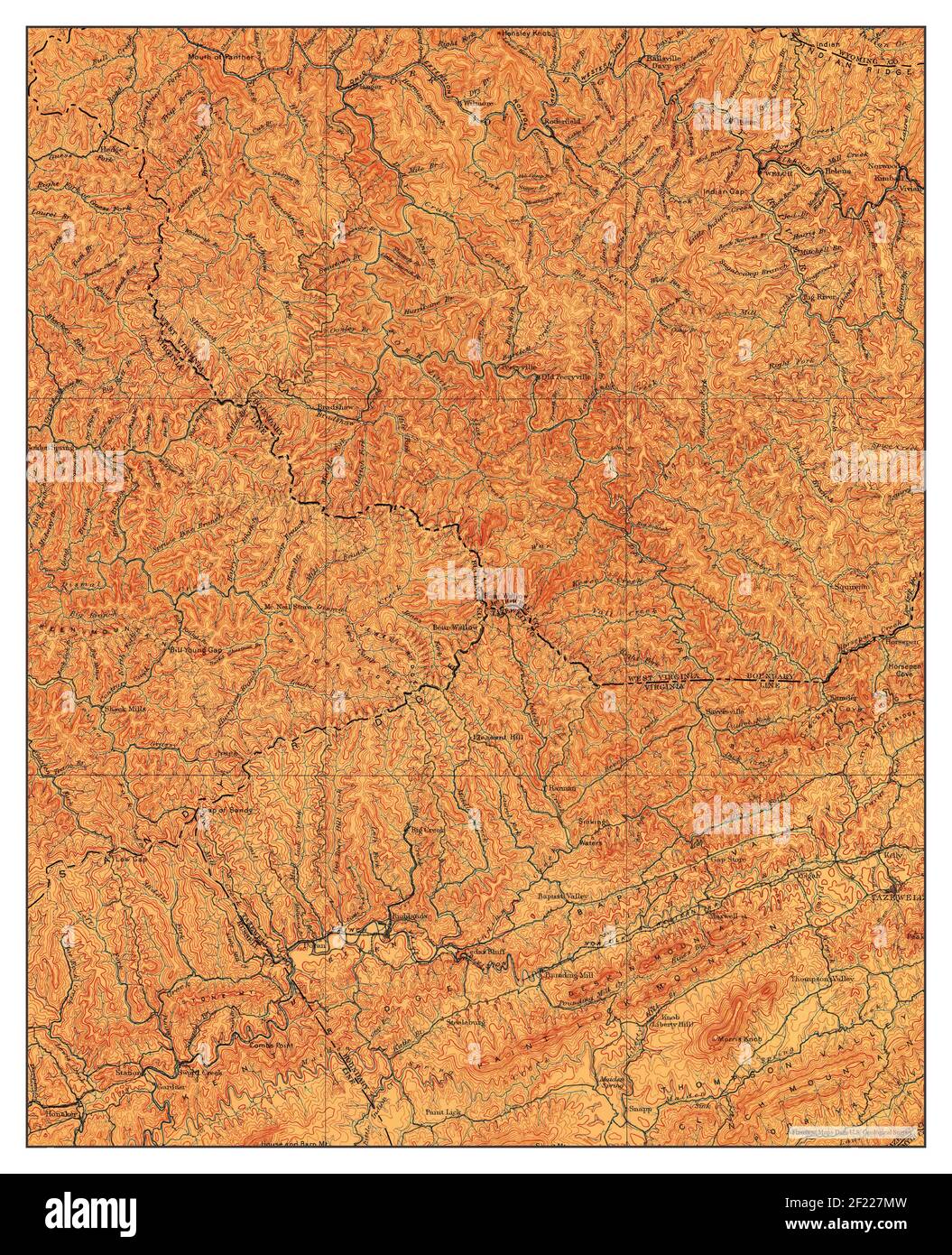 Map of tazewell hi-res stock photography and images - Alamy