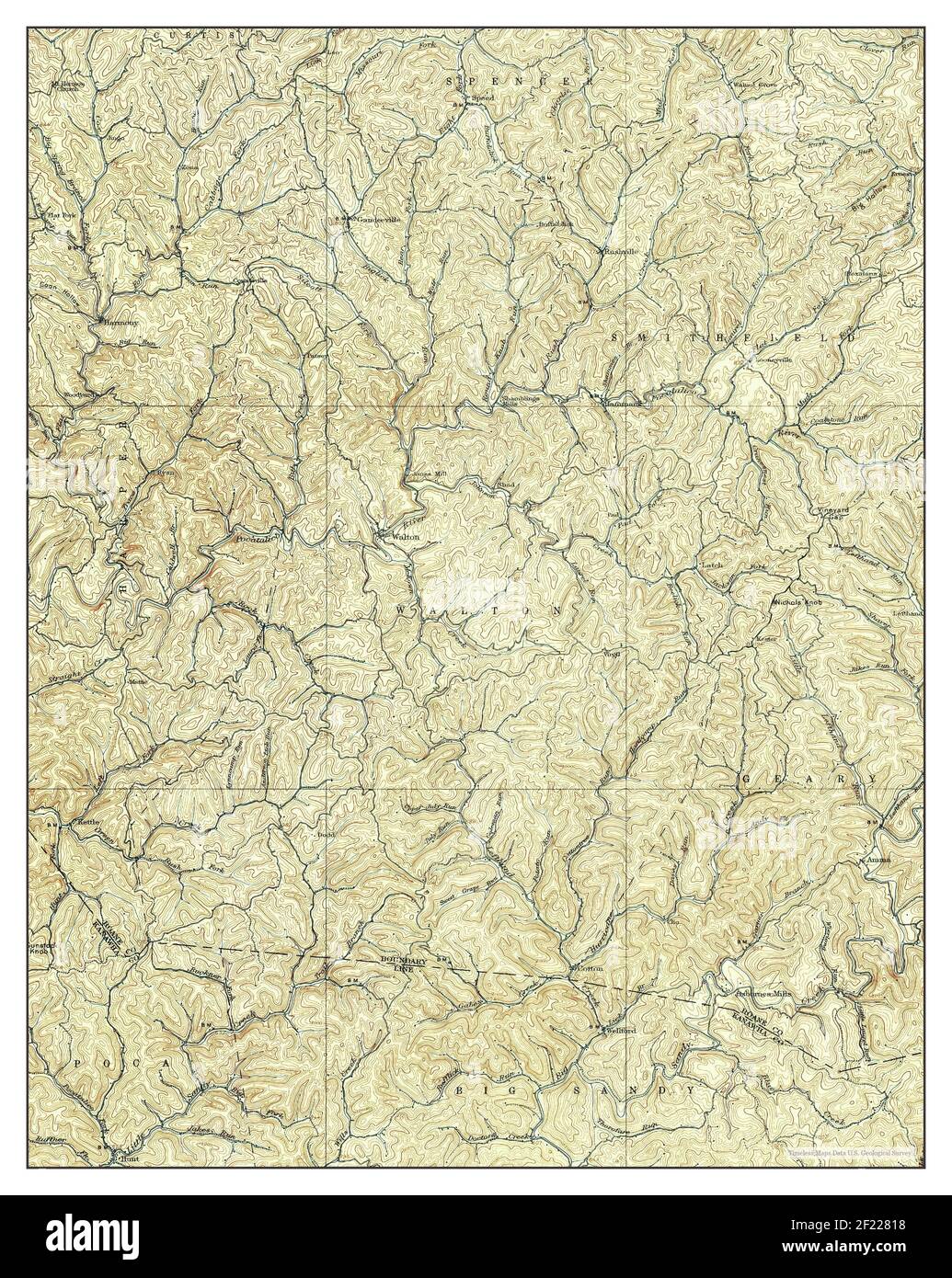 Map of walton virginia hi-res stock photography and images - Alamy