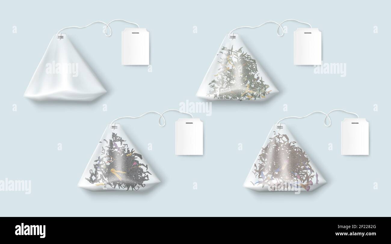 Triangular teabag Stock Vector Images - Alamy
