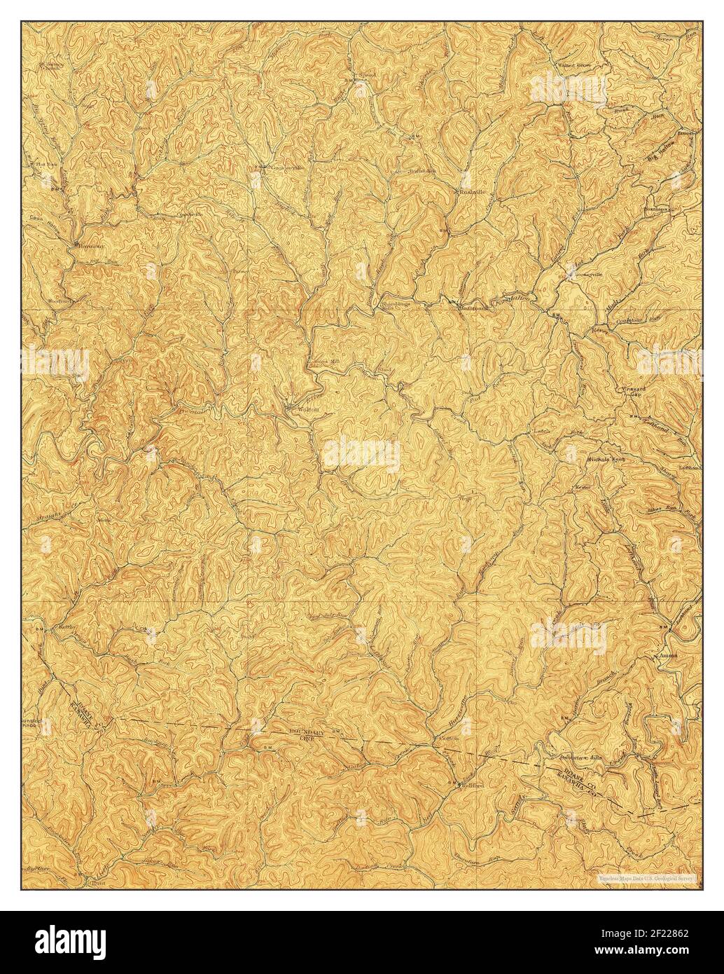 Map of walton virginia hi-res stock photography and images - Alamy