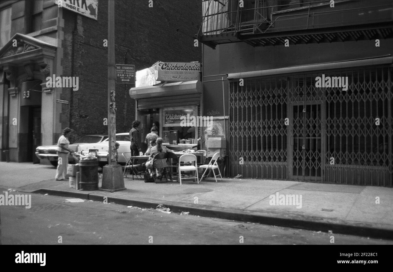 Street scene, New York, USA, 1977 Stock Photo - Alamy