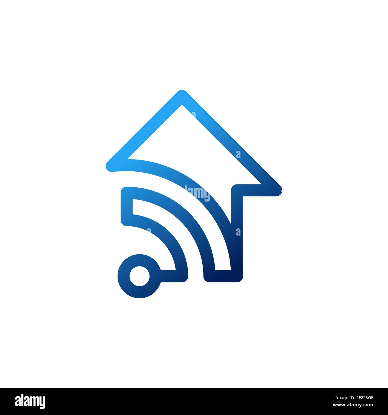 Smart Home Connection Icon Logo Vector design illustration. Smart home ...