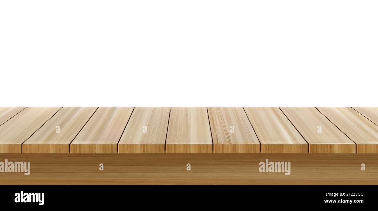 Wooden table foreground, wood tabletop front view, light brown rustic ...