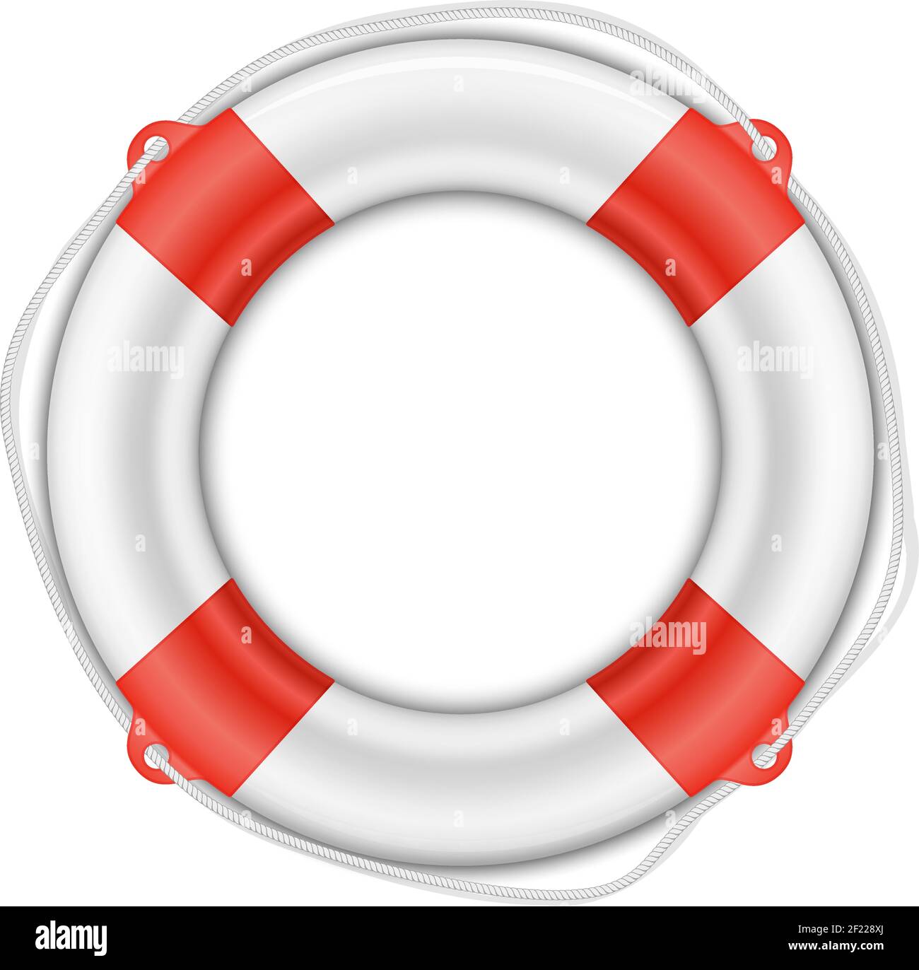 Vector Life Buoy isolated on white background with shadow. EPS10 ...