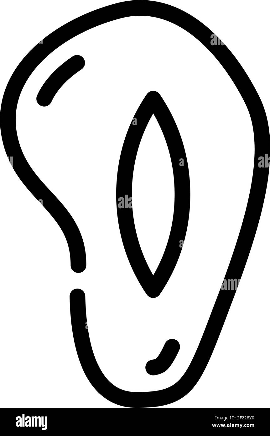 cut mango food line icon vector illustration Stock Vector Image & Art ...