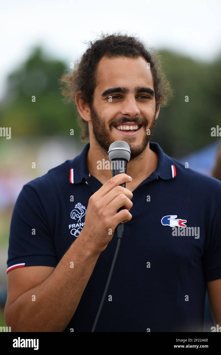 Rugby player Jonathan Laugel during the Olympics days for Paris 2024 ...