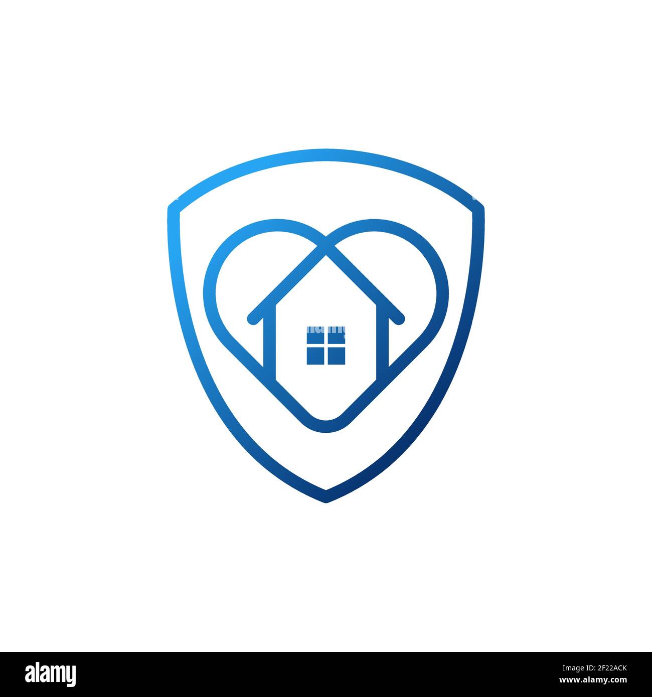 Stay at Home Logo Icon Vector design illustration. Home with Love icon ...