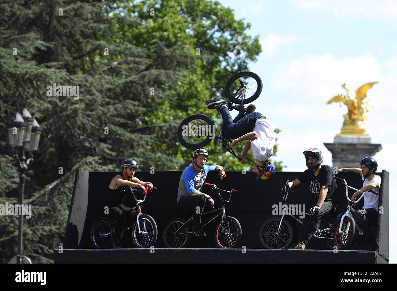 BMX during the Olympics days for Paris 2024 Candidacy, in Saint-Denis ...
