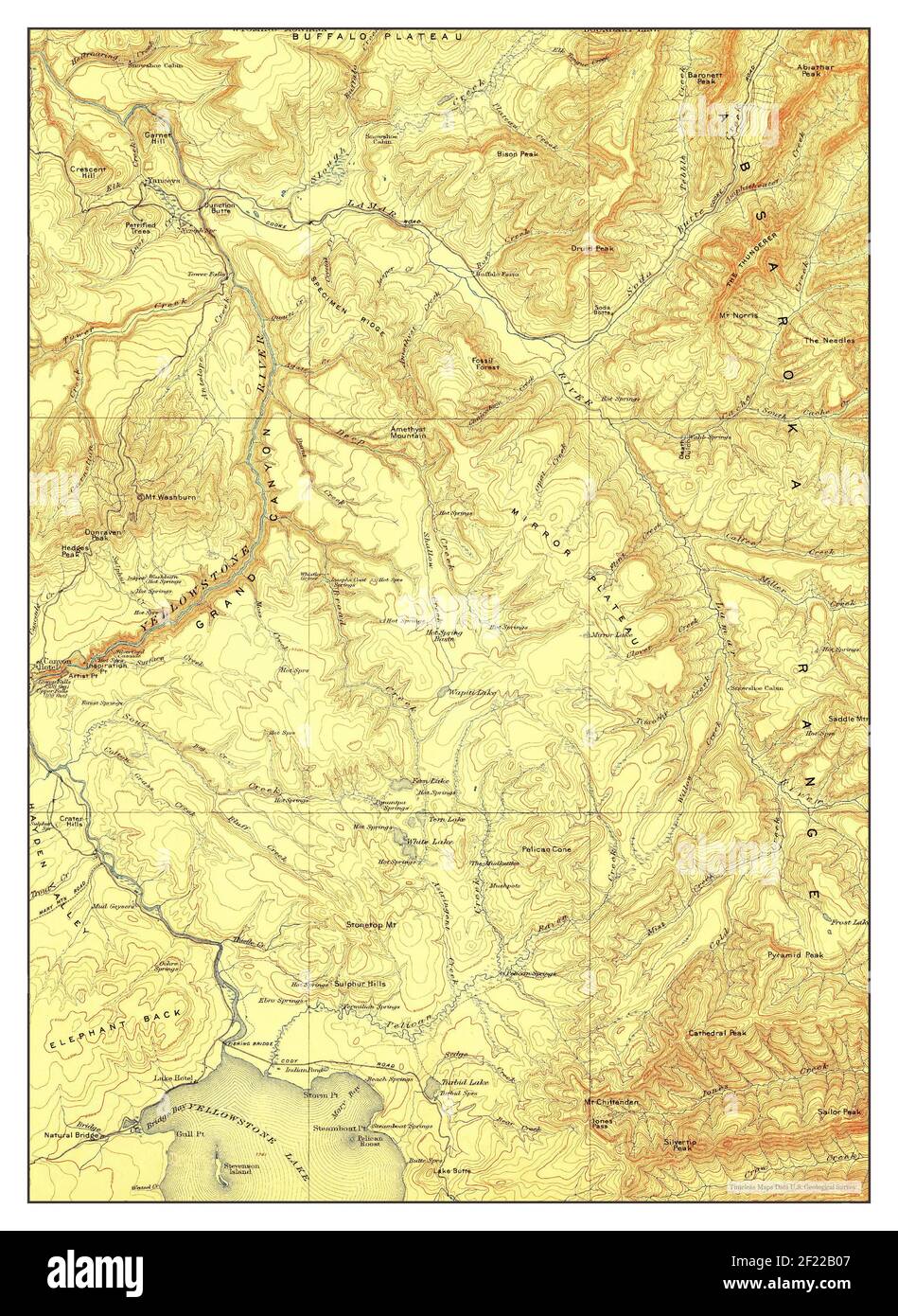 Canyon, Wyoming, map 1911, 1:125000, United States of America by ...