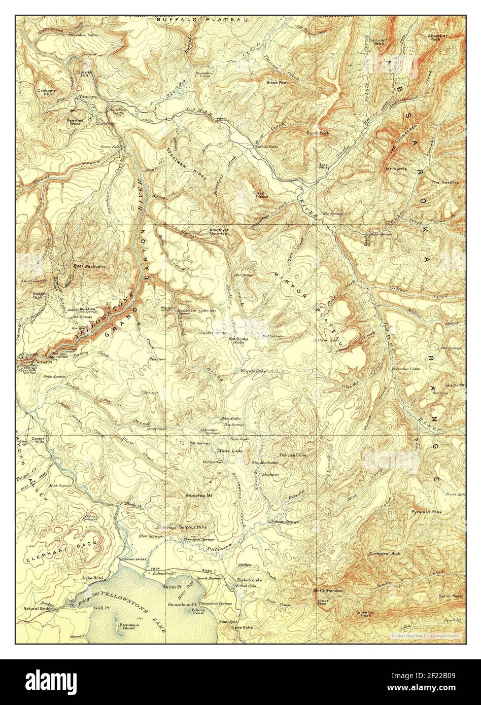 Canyon, Wyoming, map 1911, 1:125000, United States of America by ...