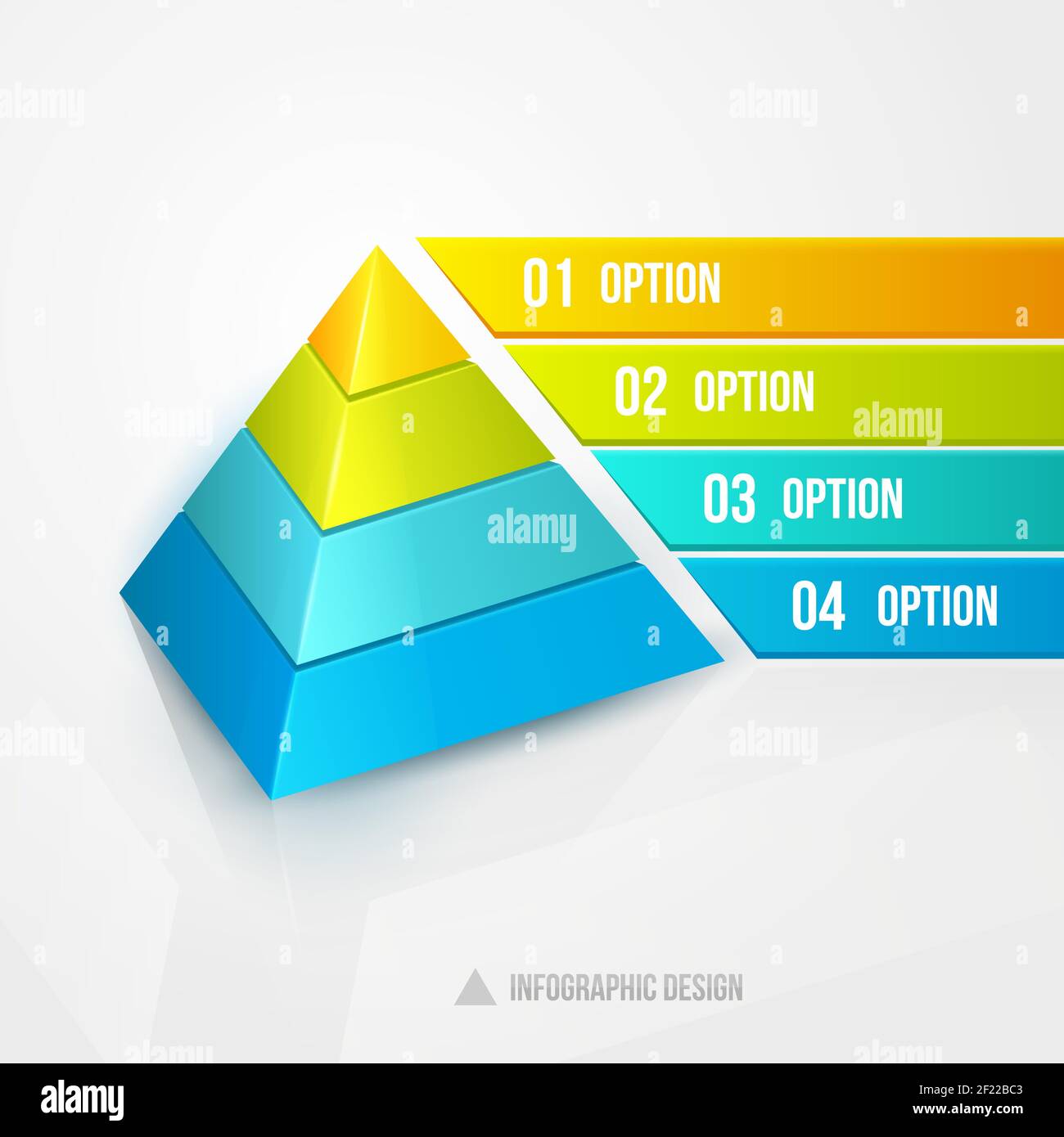 pyramid infographic design template vector illustration isolated on ...