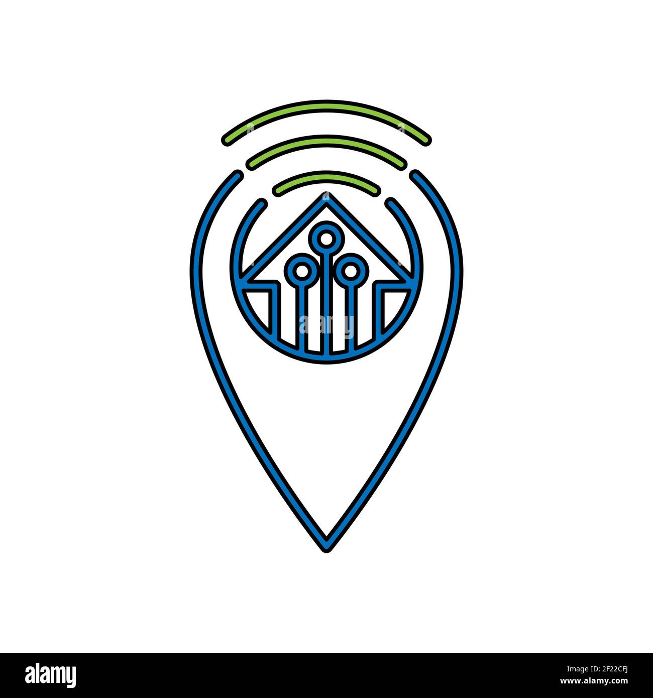 Smart Home Icon Logo Vector design illustration. Smart home logo icon ...