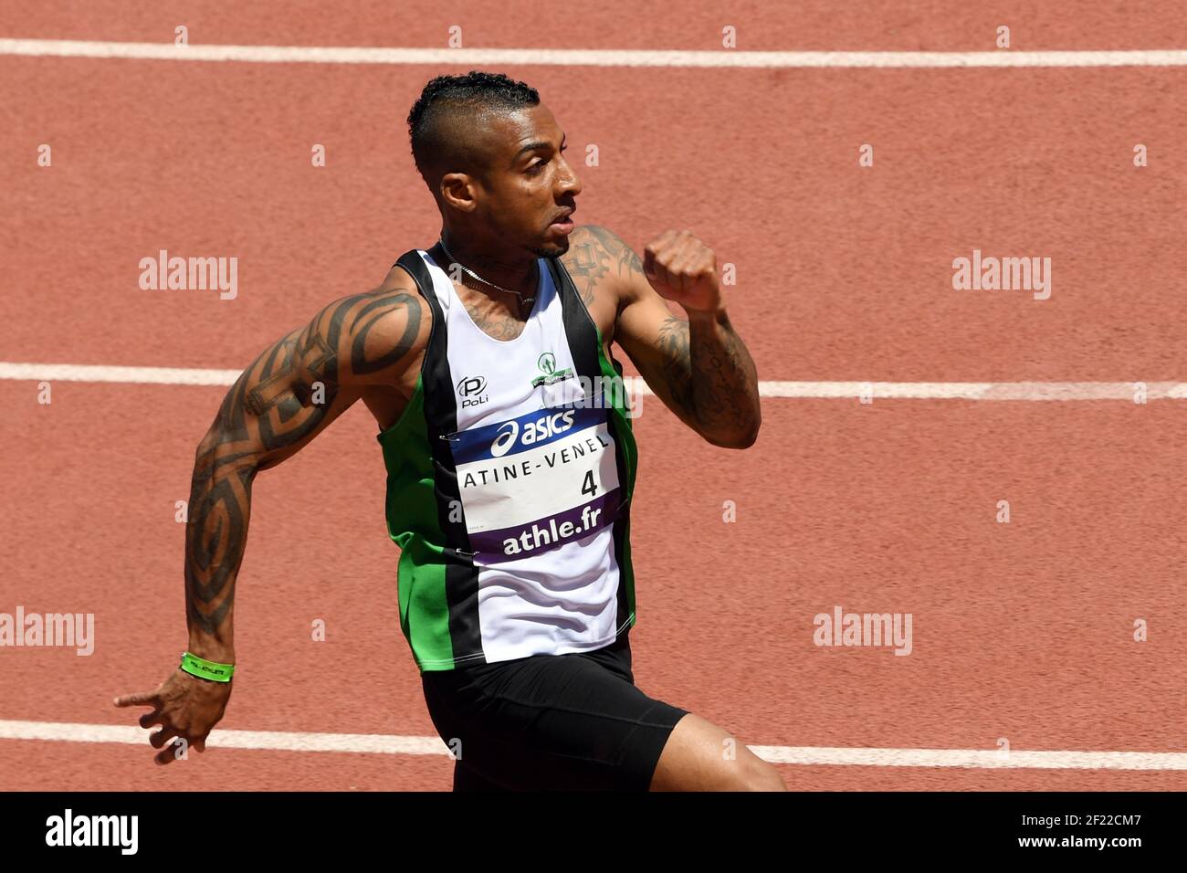 Teddy Atine-Venel competes in men 400m during the Elite French ...