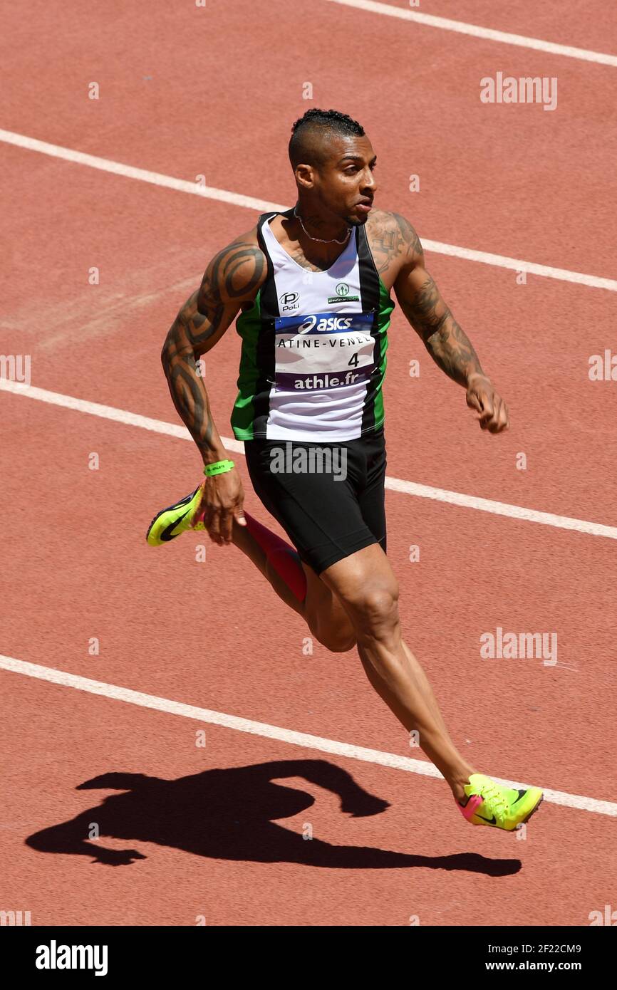 Teddy Atine-Venel competes in men 400m during the Elite French ...