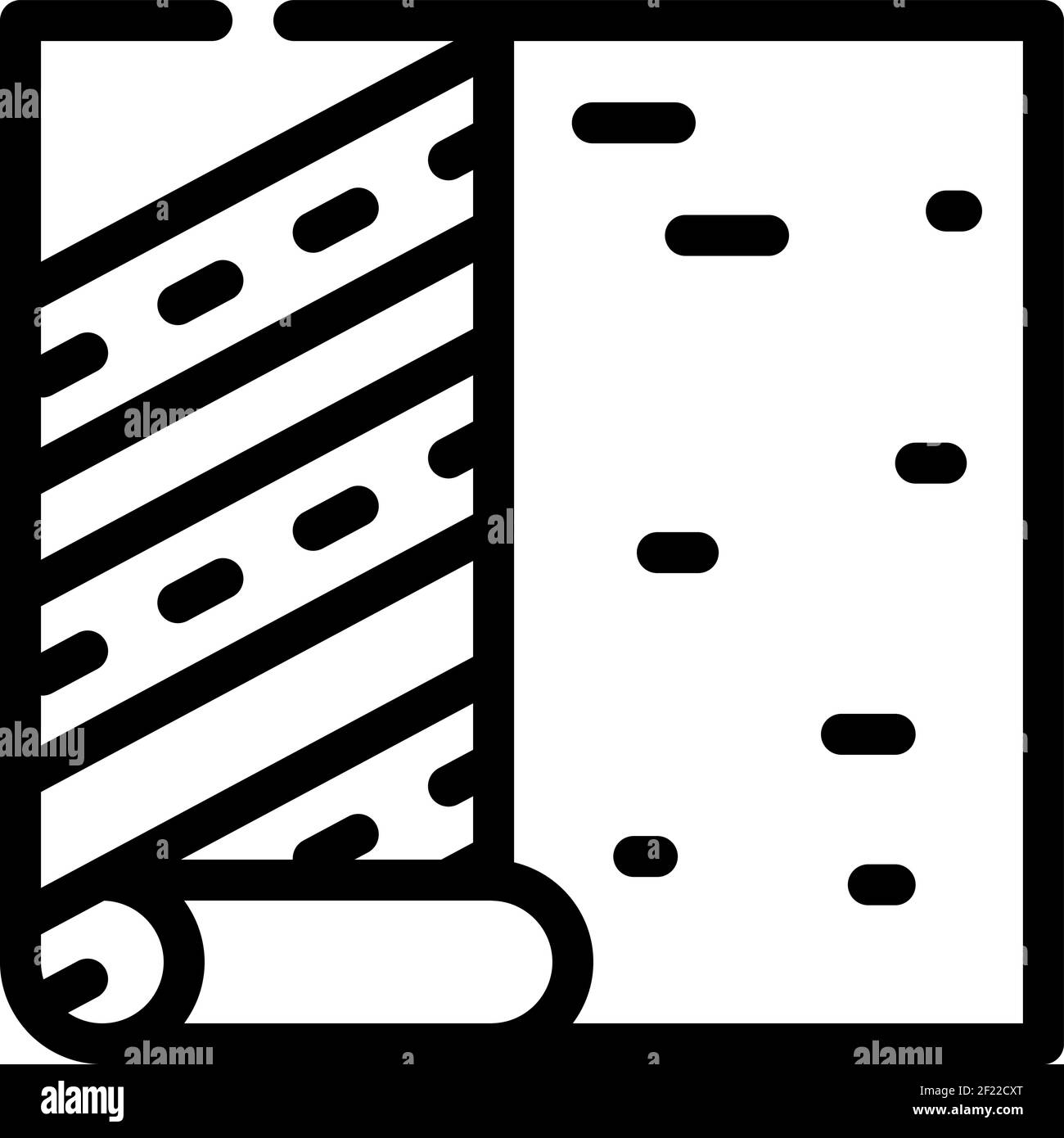 wallpapering wall line icon vector illustration line Stock Vector Image ...