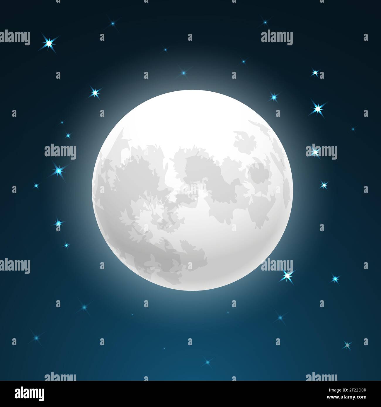 Full moon close up Stock Vector Images - Alamy