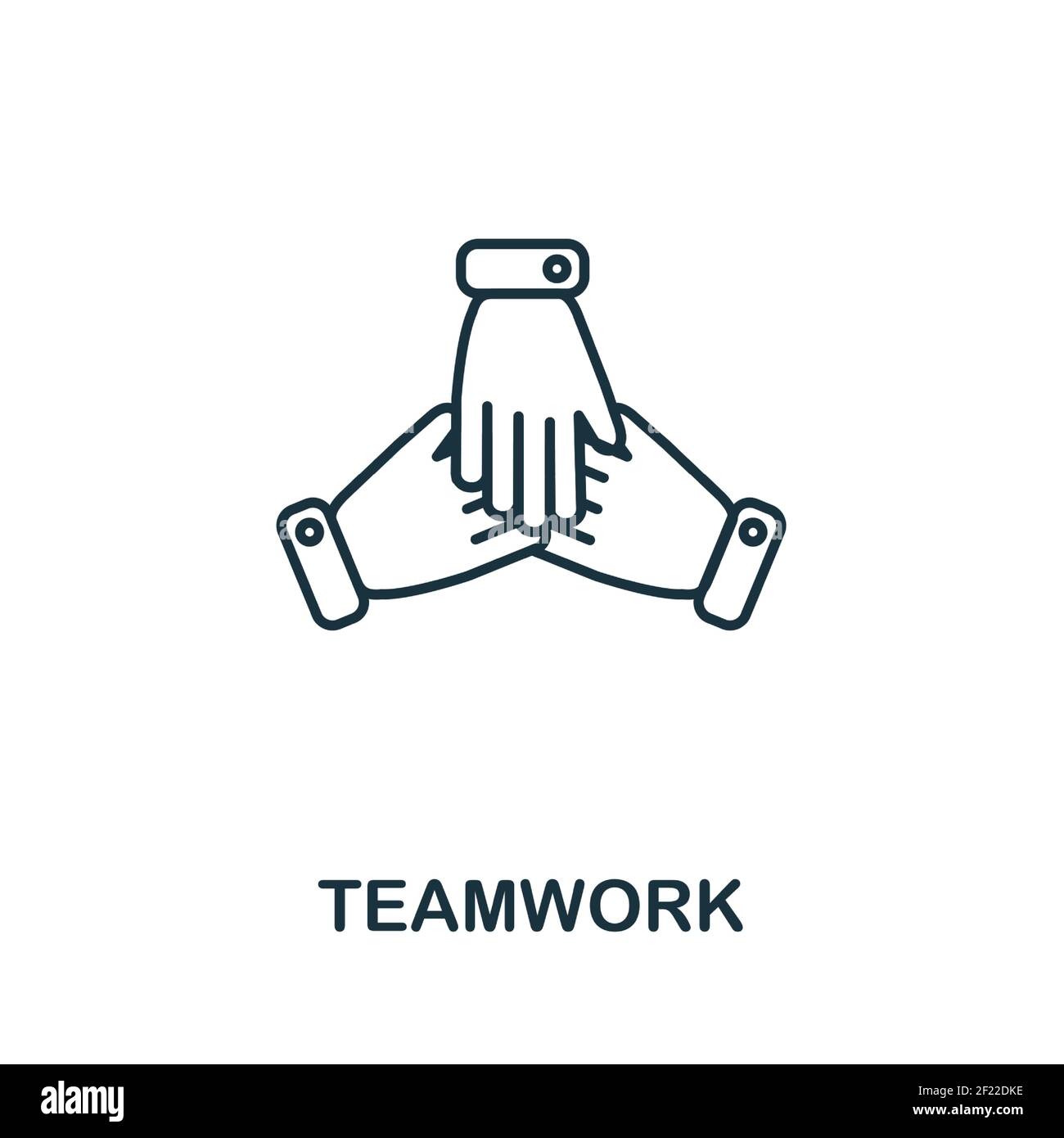 Teamwork icon. Simple illustration from startup collection. Creative ...