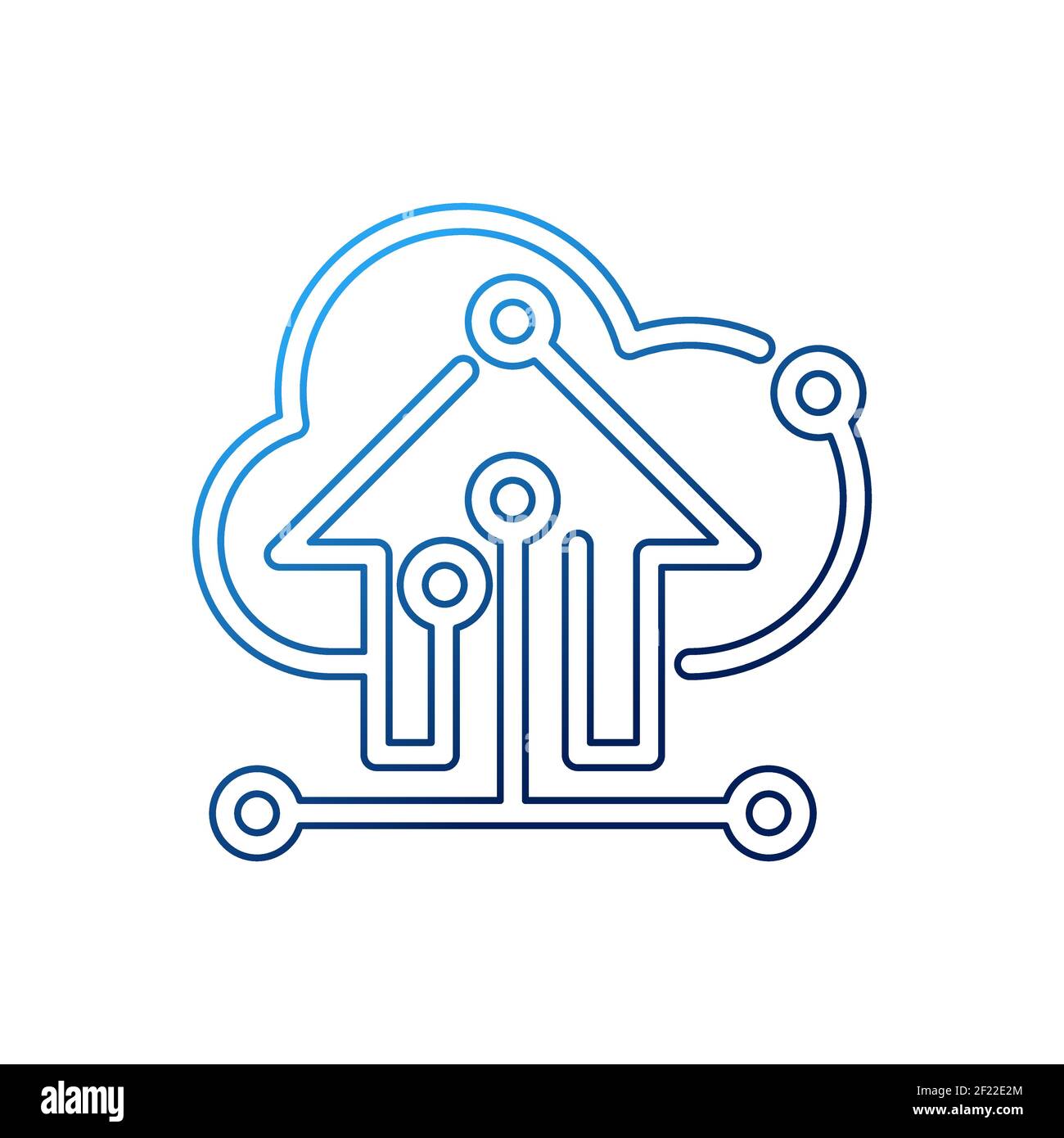 Smart Home Connection Icon Logo Vector design illustration. Smart home ...