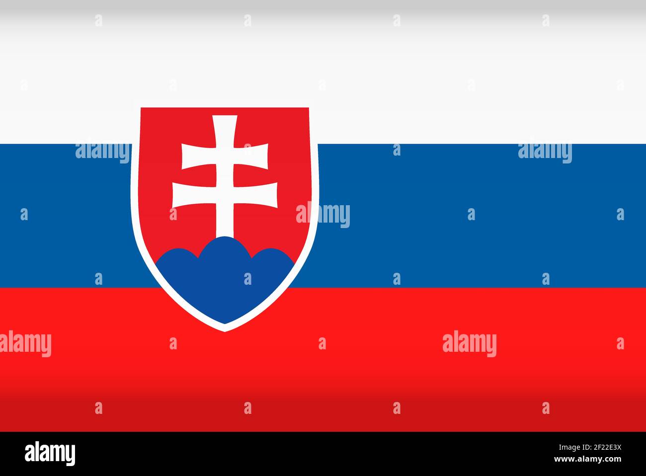 Vector flag of Slovakia. Color symbol isolated on white background ...