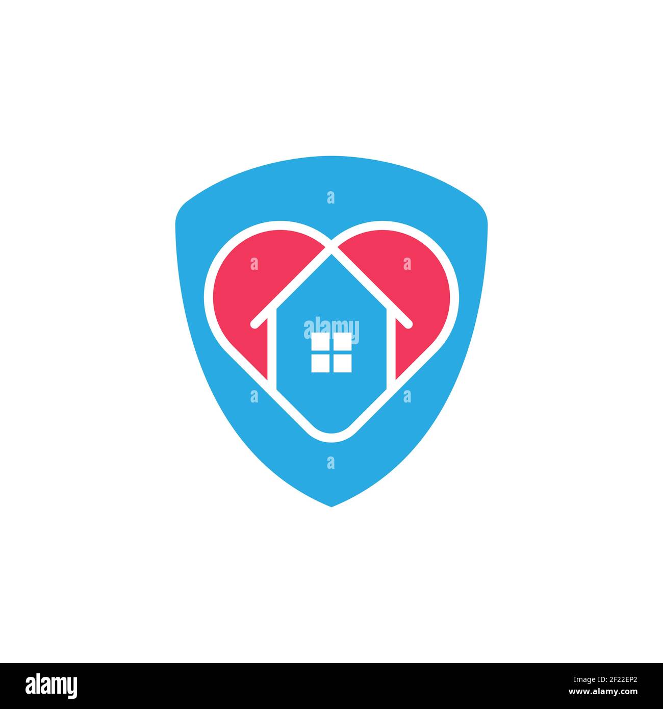 Stay at Home Logo Icon Vector design illustration. Home with Love icon ...