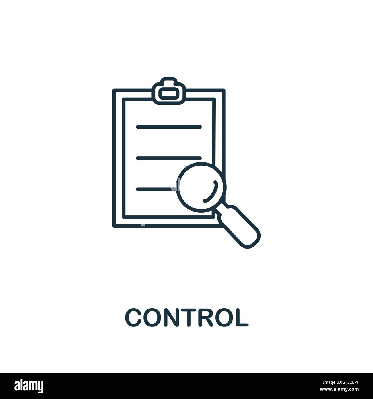 Control icon. Simple illustration from startup collection. Creative ...