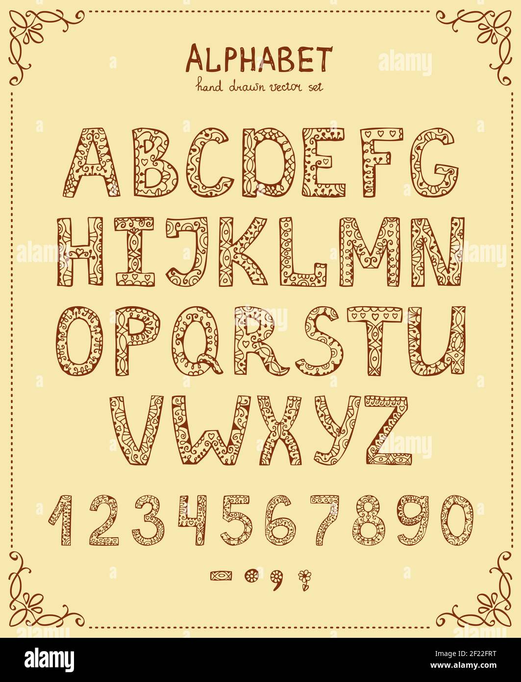 Antique handwriting english Stock Vector Images - Alamy