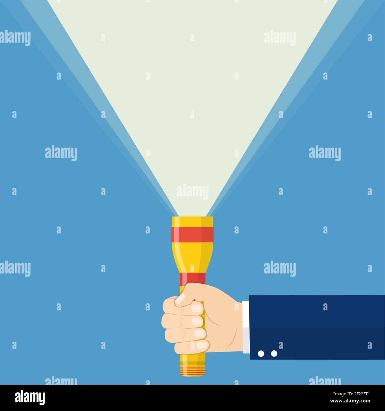 Hand holding flashlight Stock Vector Image & Art - Alamy