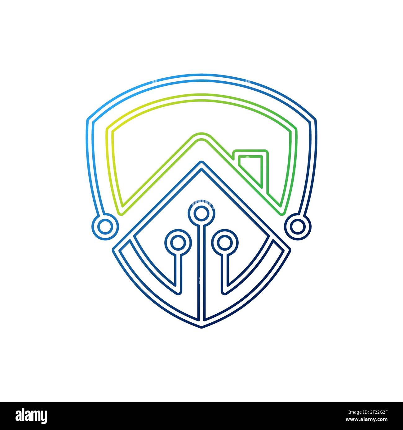 Home Security Logo Icon vector design illustration. Home Security with ...