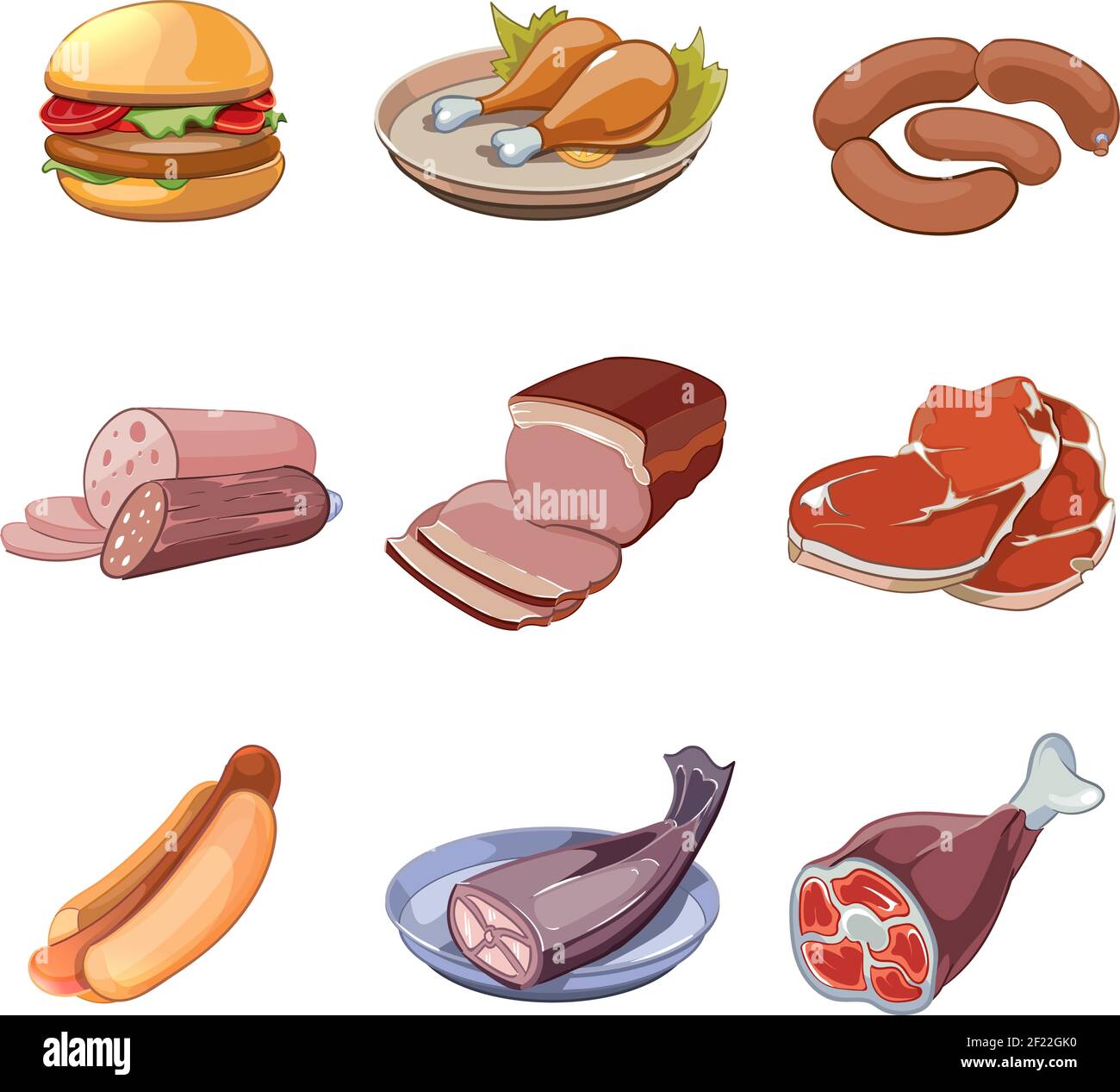Prepared chicken burger Stock Vector Images - Alamy