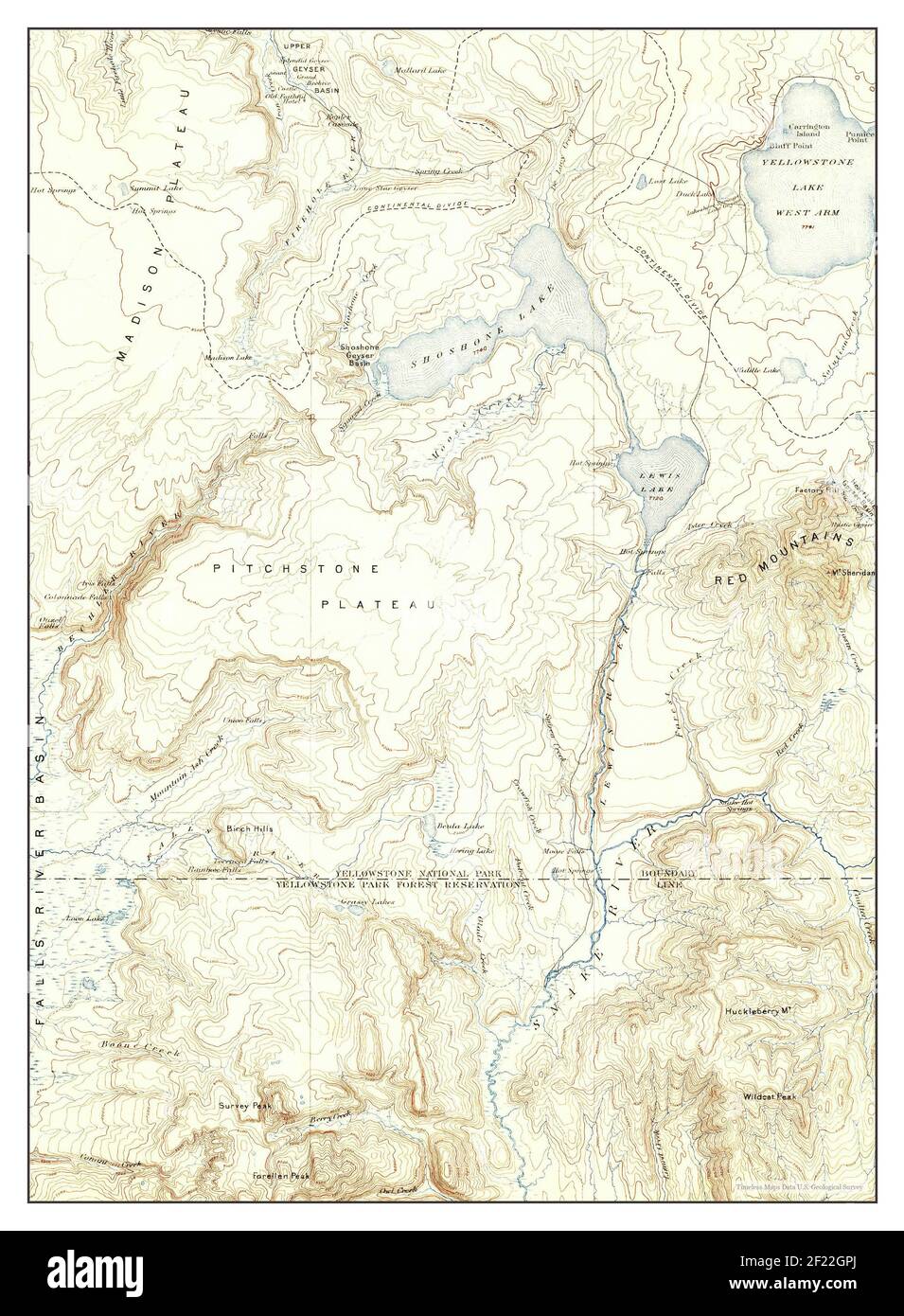 Map of shoshone hi-res stock photography and images - Alamy