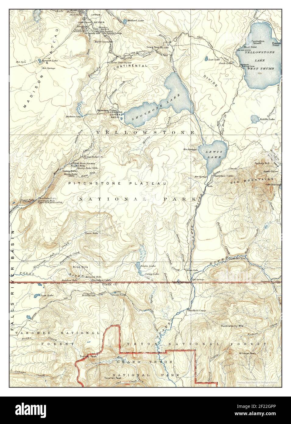 Map of shoshone hi-res stock photography and images - Alamy