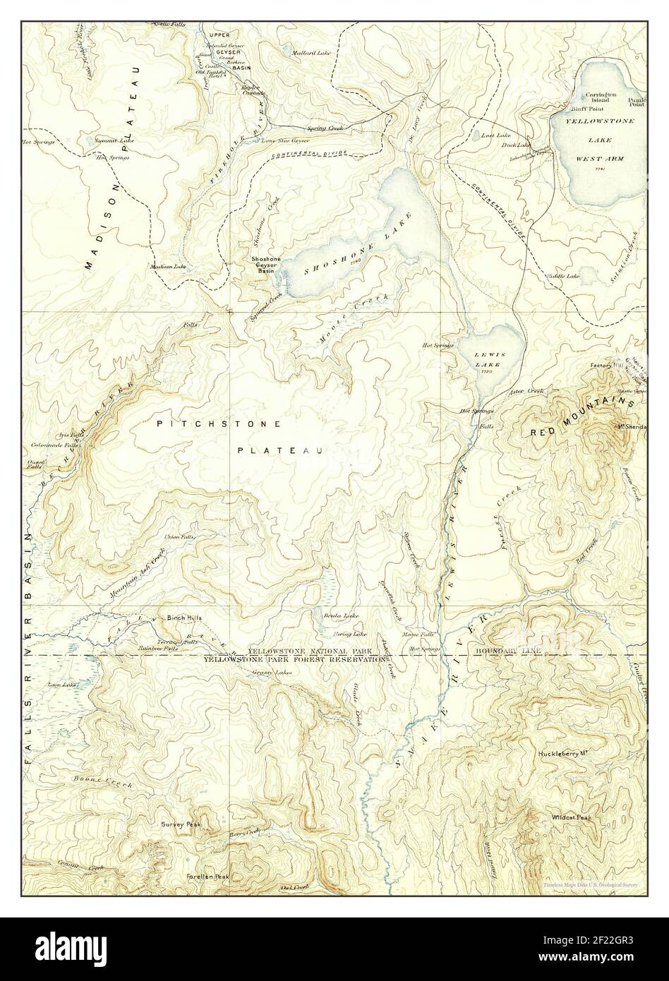 Map of shoshone hi-res stock photography and images - Alamy