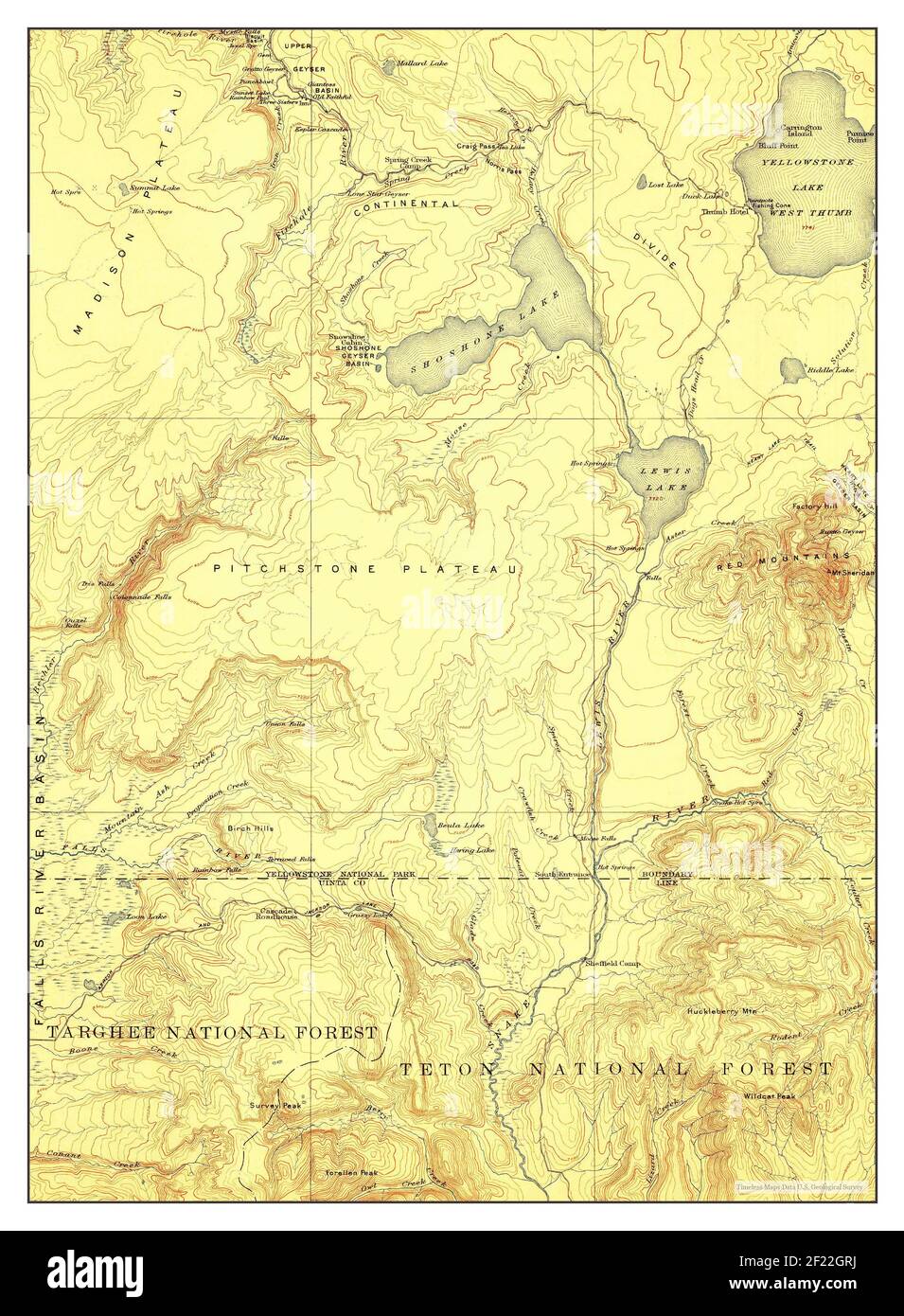 Map of shoshone hi-res stock photography and images - Alamy
