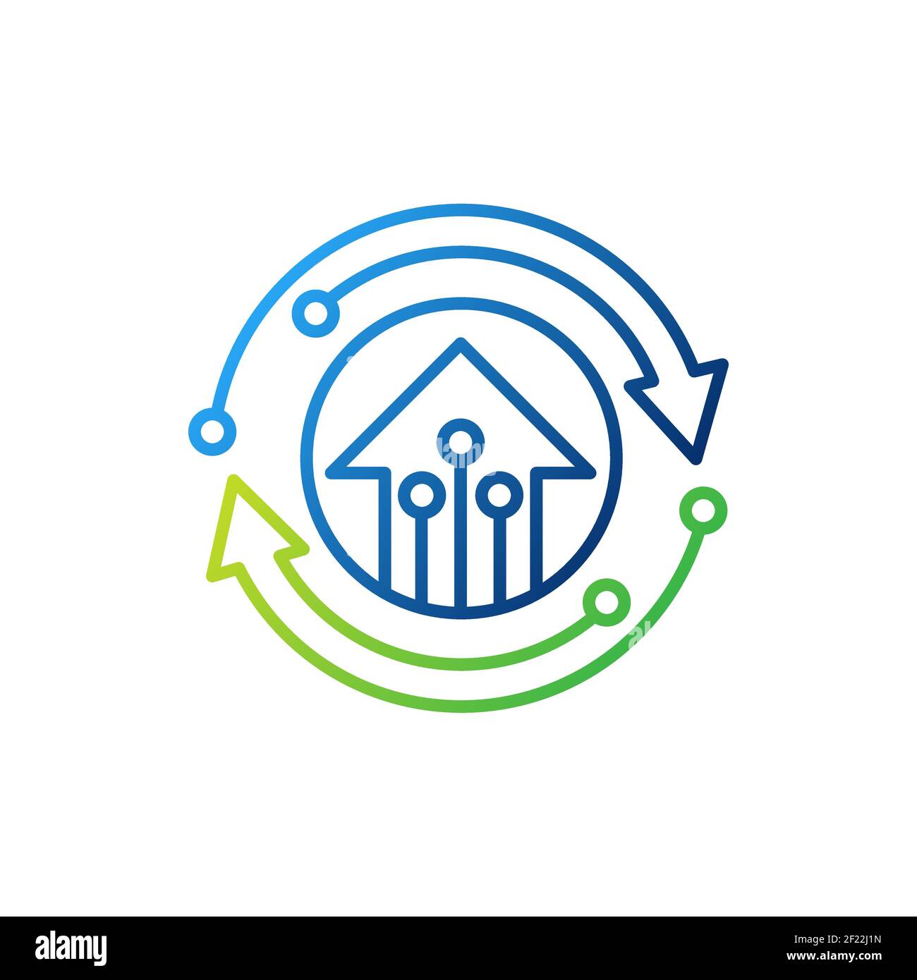 Smart house connect logo hi-res stock photography and images - Alamy