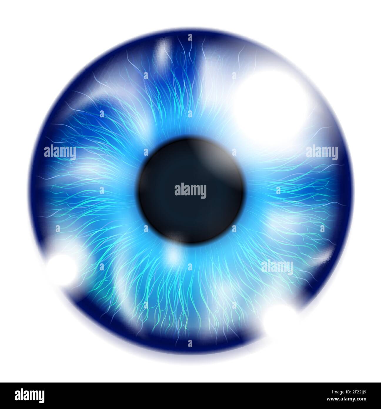 Realistic vector illustration human eye isolated on white background ...