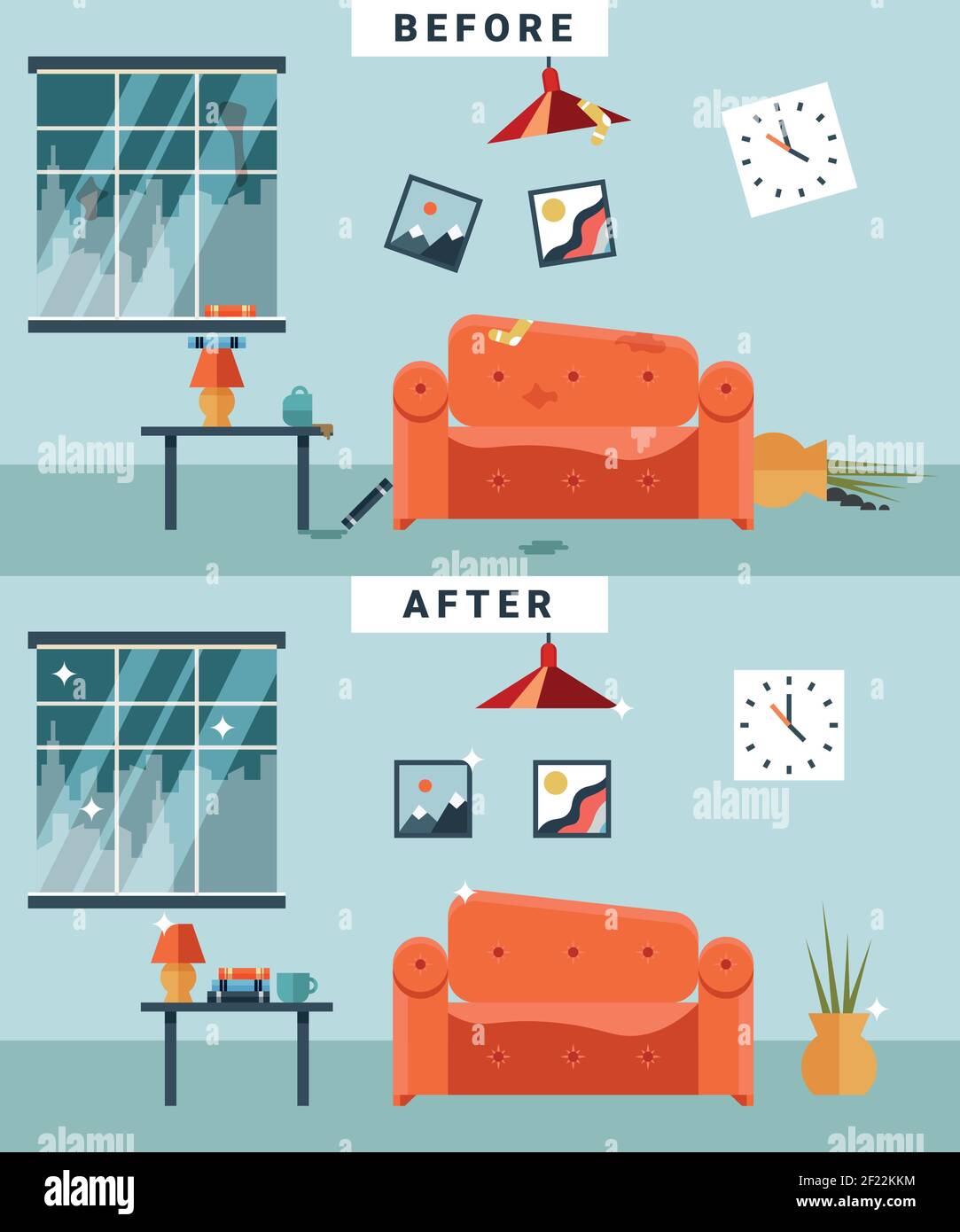 After housework Stock Vector Images - Alamy