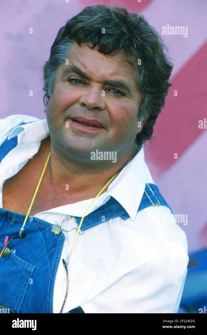 Schauspieler Klaus Dahlen auf der IFA in Berlin, Deutschland 1989 Stock ...