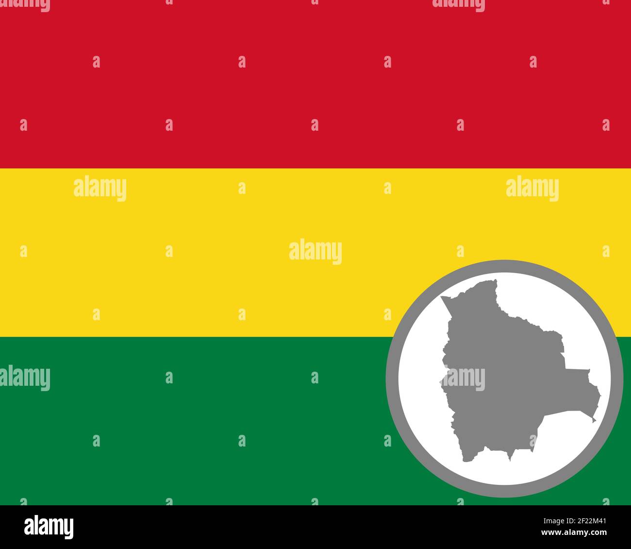 Flag and map of Bolivia Stock Photo - Alamy