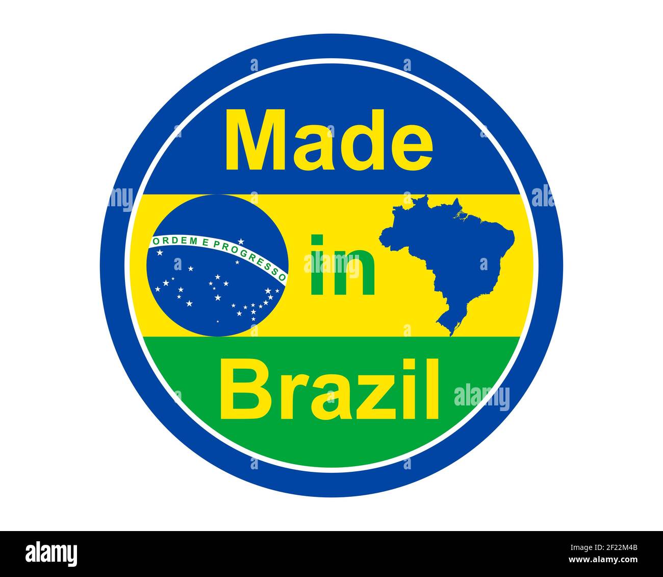 Quality seal made in Brazil Stock Photo - Alamy