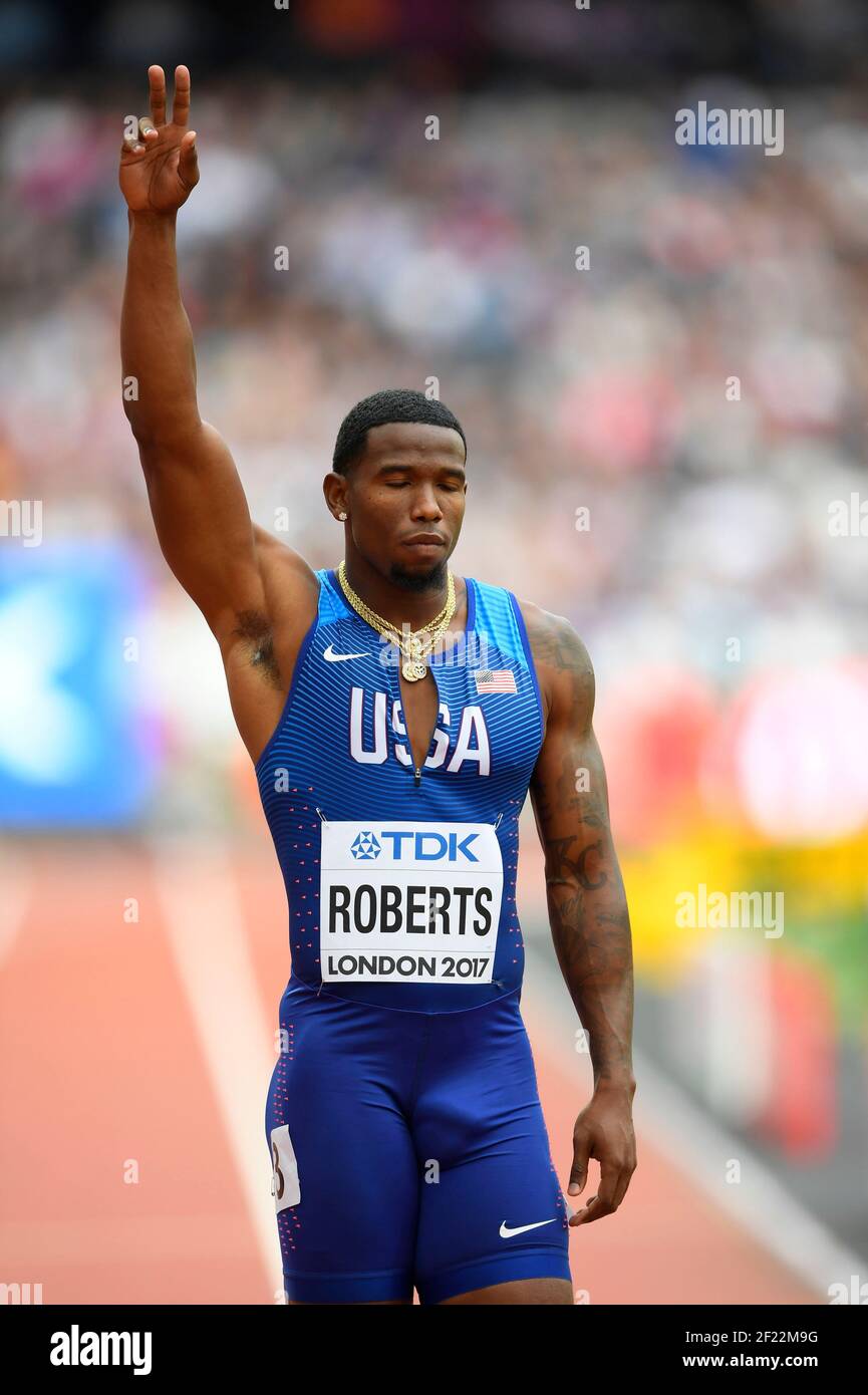 Gil Roberts (USA) in 400 Metres Men during the Athletics World ...