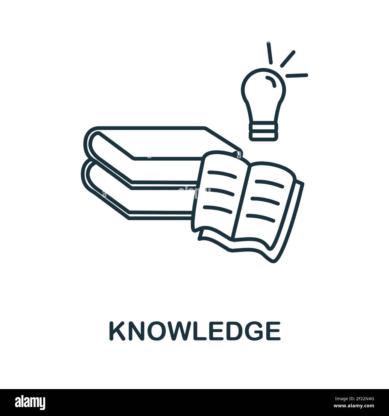 Knowledge icon. Simple illustration from startup collection. Creative ...