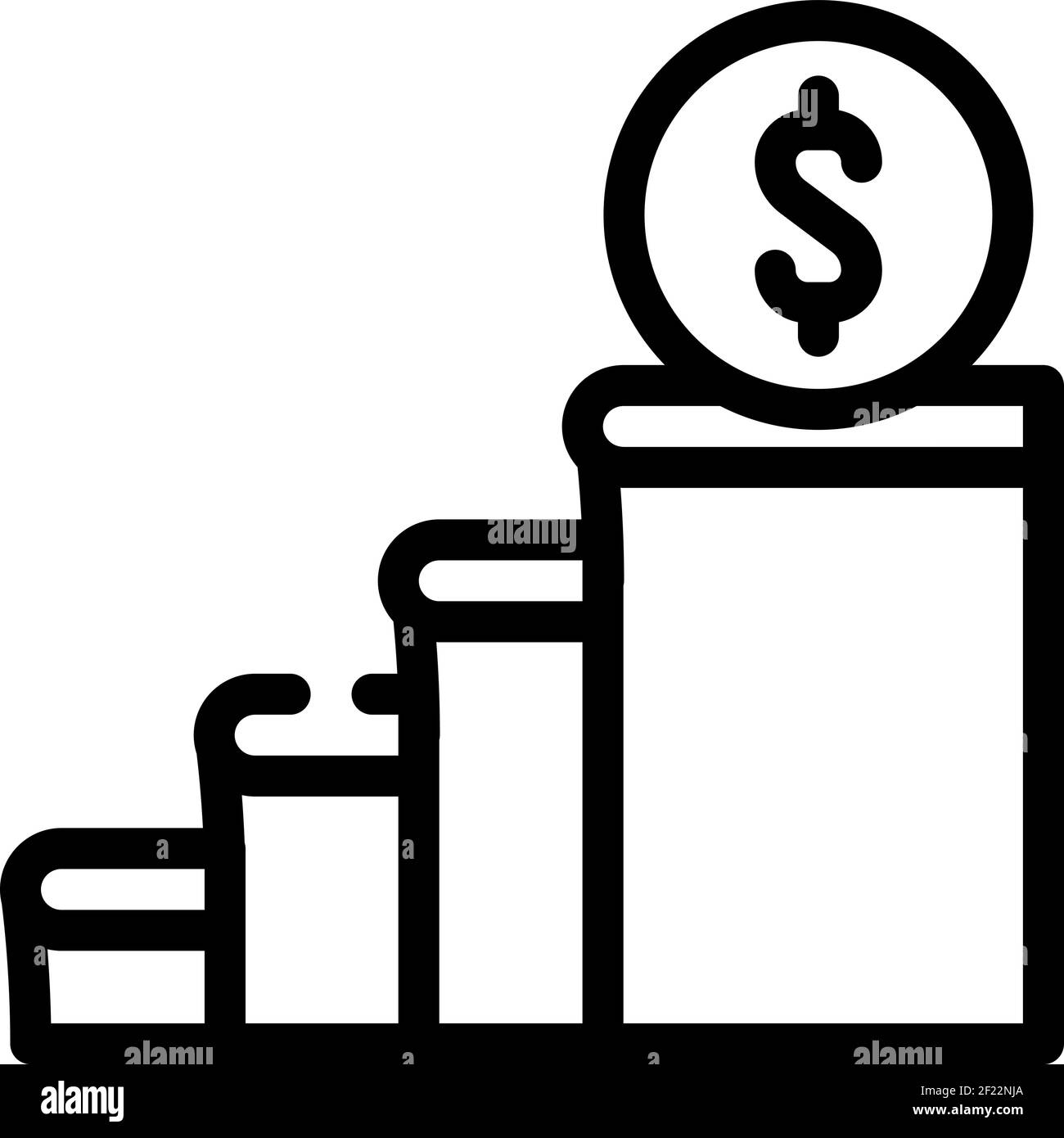 financial welbeing line icon vector illustration line Stock Vector ...