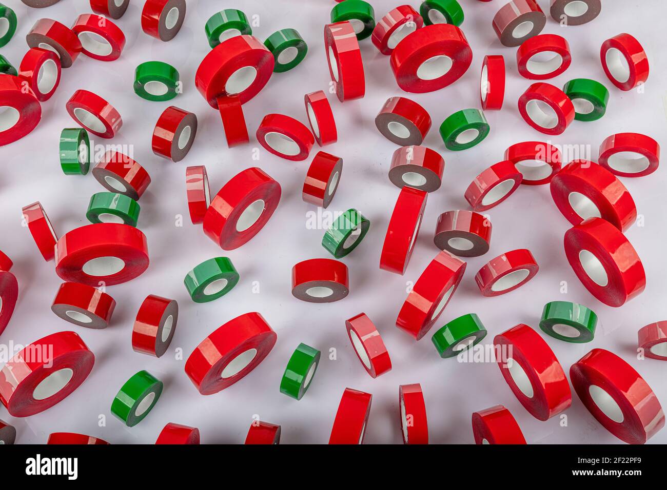 Double-sided tape adhesive on white background isolation. Double sided ...