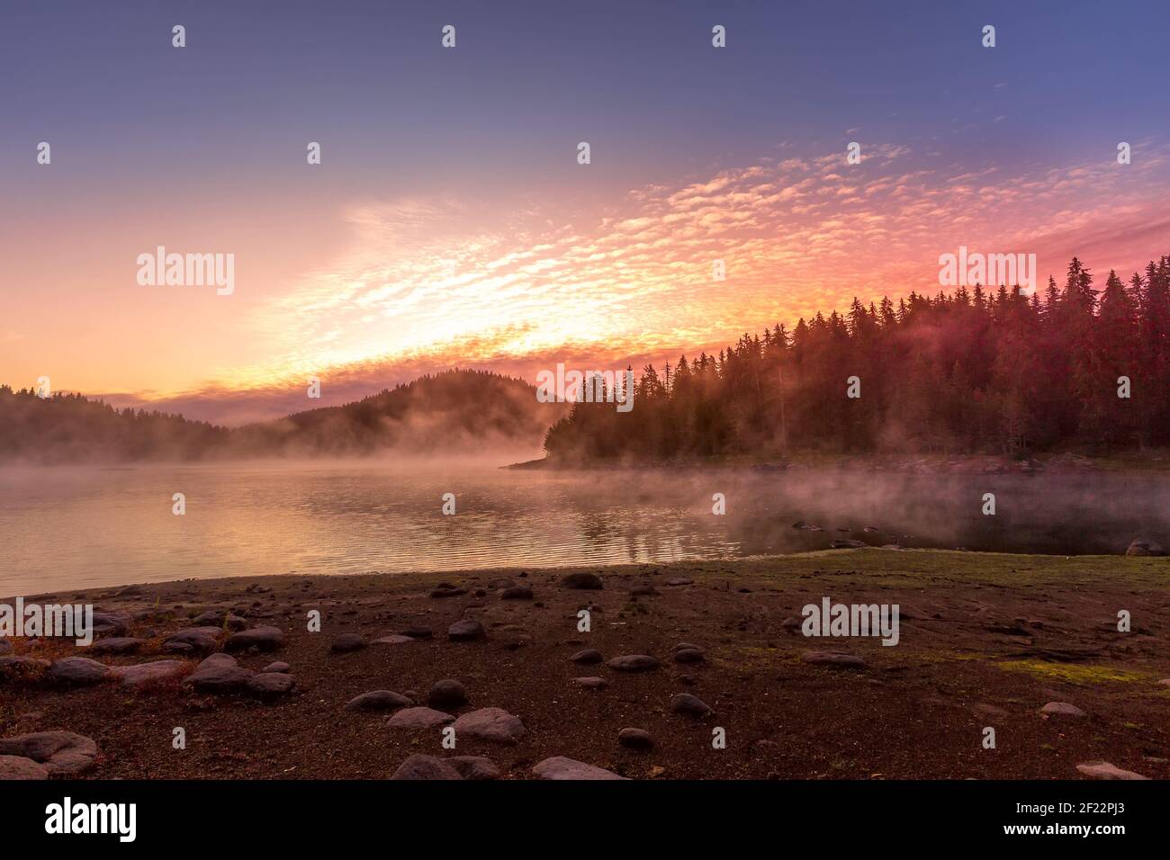 Sunny morning dawn sunrise rising sun hi-res stock photography and ...