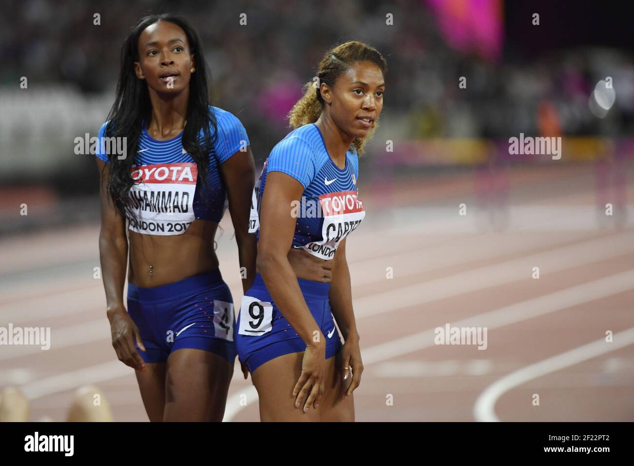 Kori Carter (USA) competes and wins the Gold medal on Women's 400 m ...